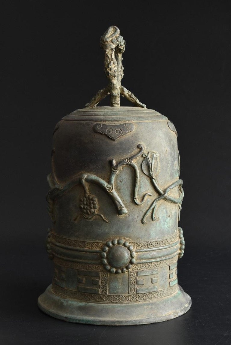 Japanese Antique Copper Casting Bell / 1912-1930 / Hanging Bell at 1stDibs