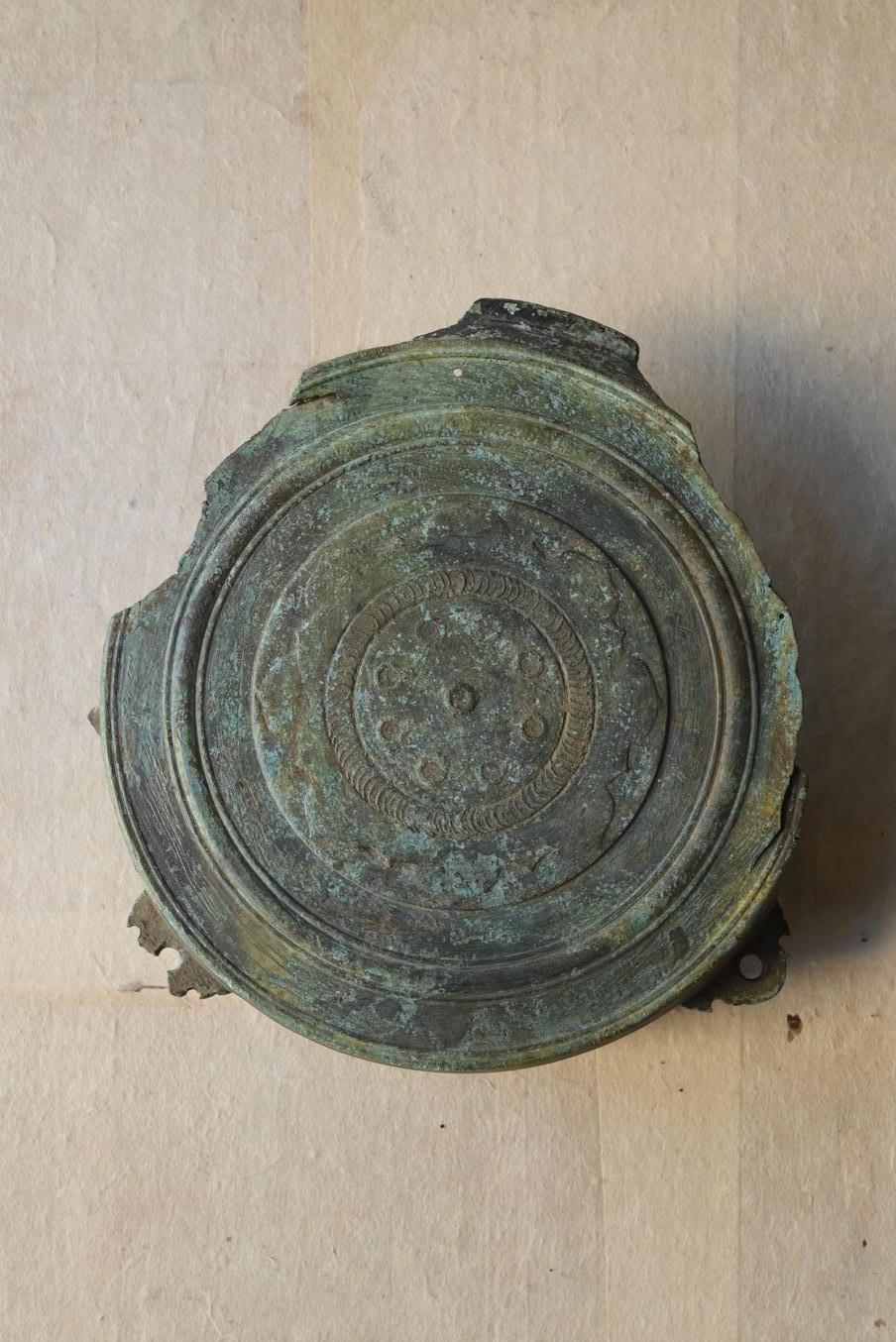 Japanese antique copper vase/Edo period/1700-1800s/wall-hanging object ...