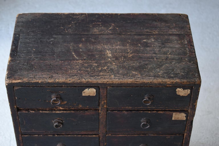 Japanese Antique Drawer 1860s-1900s/Storage Cabinet Chest Shelf ...