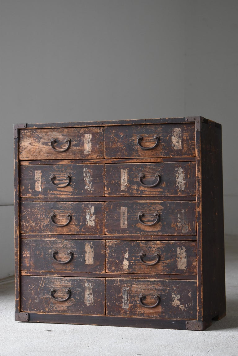 Japanese Antique Drawer 1860s-1900s/Tansu Chests of Drawers Storage ...