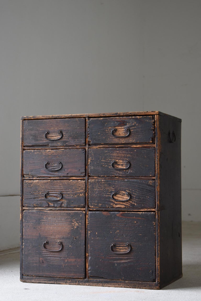 Japanese Antique Drawer 1860s-1900s/Tansu Chests of Drawers Wabi-Sabi ...