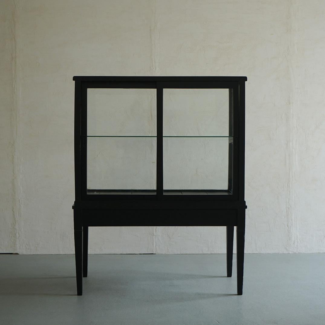 Japanese Antique Glass Display Case For Sale at 1stDibs