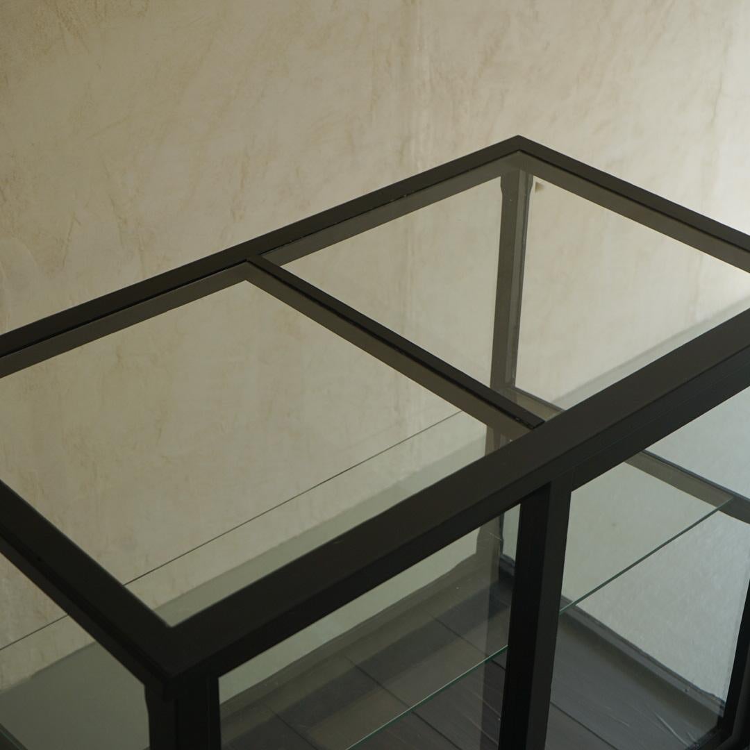 Japanese Antique Glass Display Case For Sale at 1stDibs