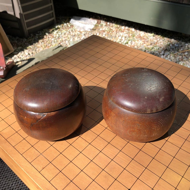 Japanese Antique GO Game Complete Set Original #2 at 1stDibs