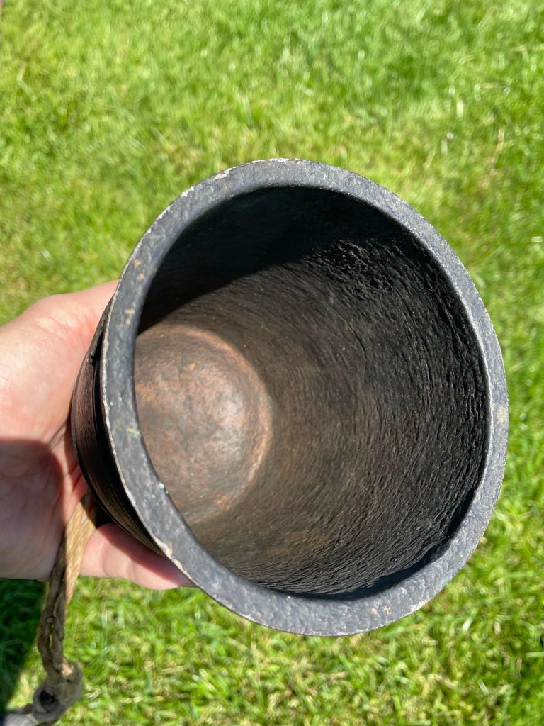 Japanese Antique Hand Cast Bell Resonates with Beautiful Sound at 1stDibs