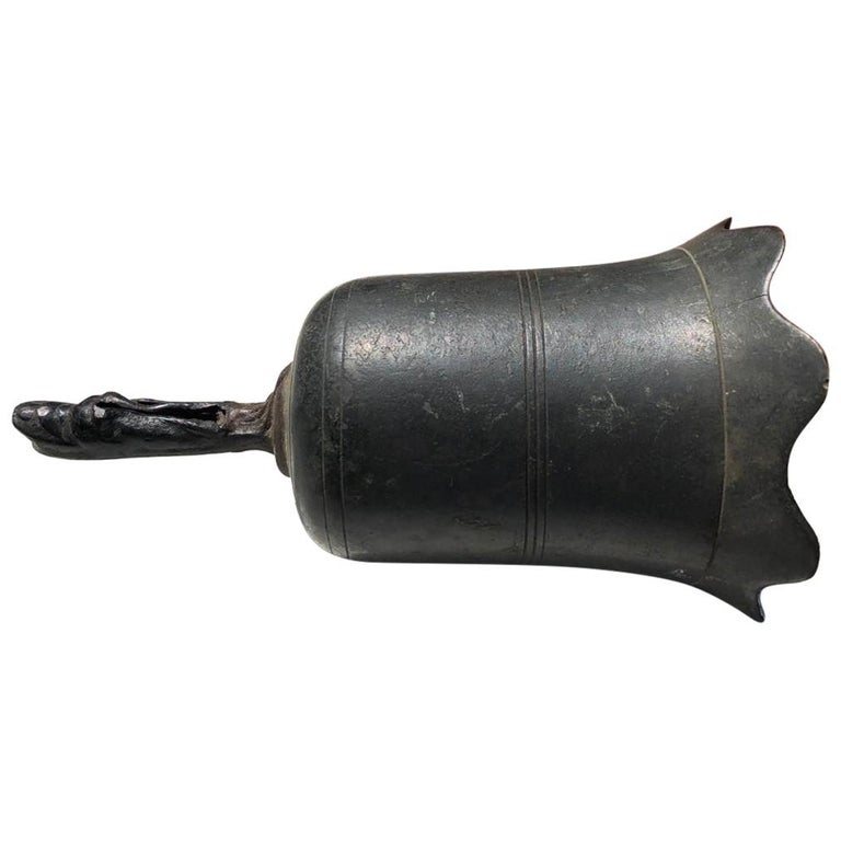 Japanese Antique Hand Cast Bronze "Duck Bill" Bell, Old Kyoto ...