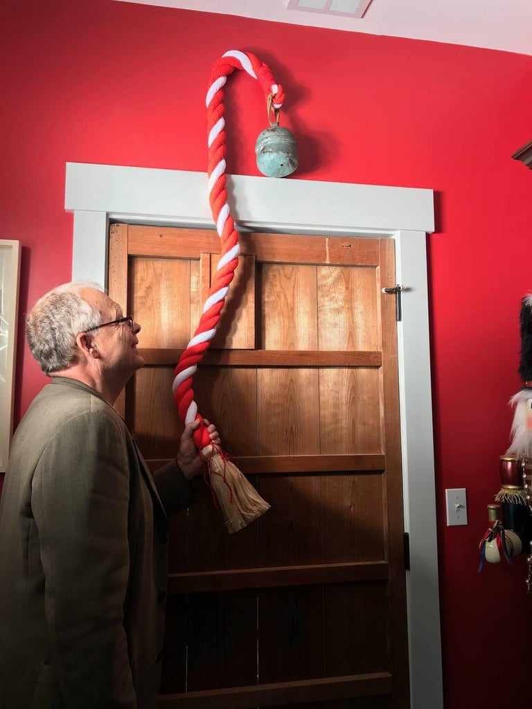 Japanese Antique Shinto Suzu Temple Bell with Large 72" Pull Rope ...