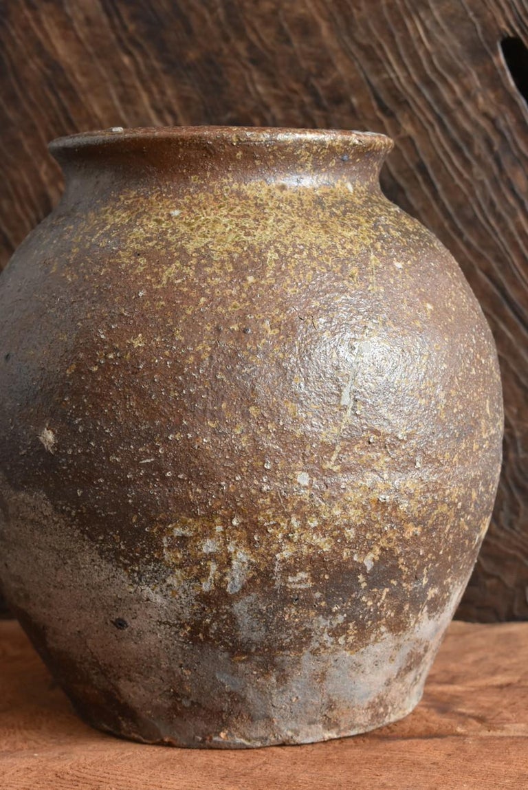Japanese Antique Jar "e-chi-zen ware" 1603-1800 / Beautiful Baked Vase ...