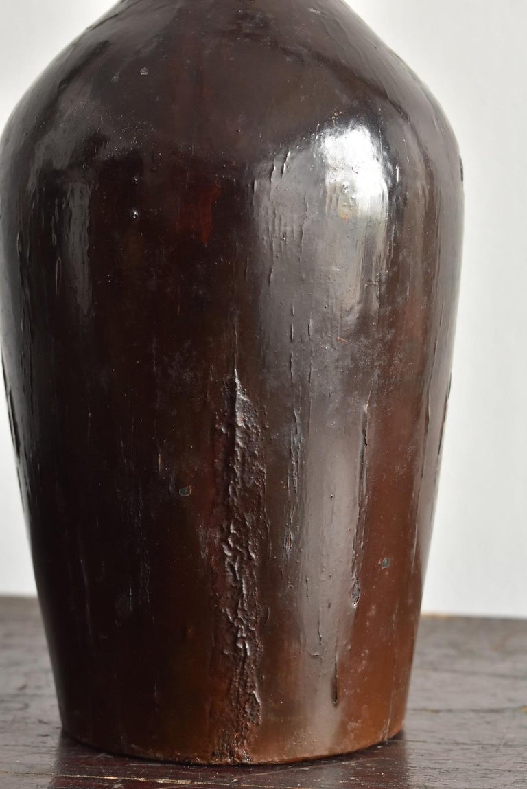 Japanese Antique Lacquered Wooden Container / Sake Bottle Type/Taisho ...