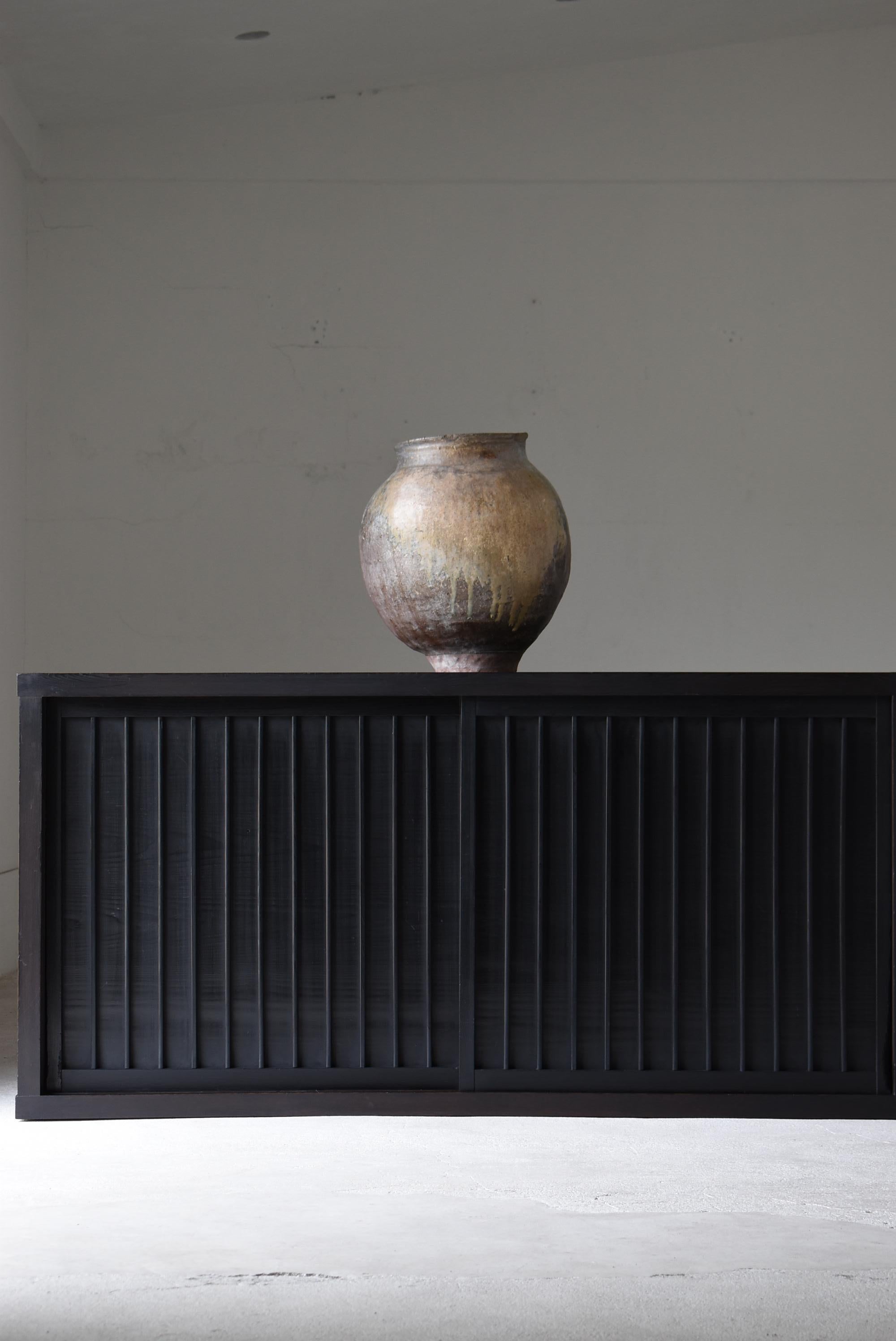 Japanese Antique Large Black Tansu 1860s-1920s / Sideboard Cabinet ...