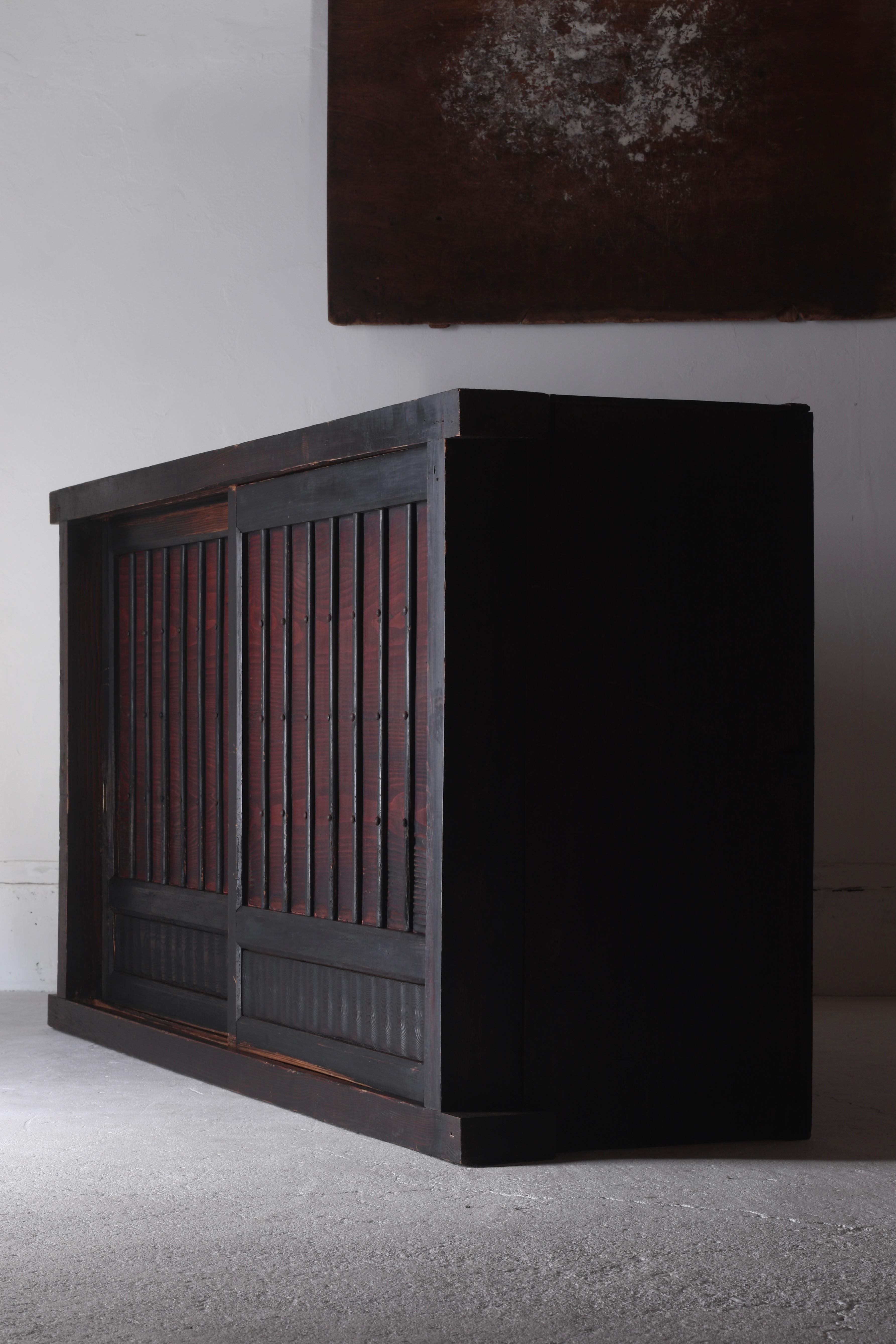 Japanese Antique Large Black Tansu/Cabinet Sideboard/1868-1912s Wabi ...