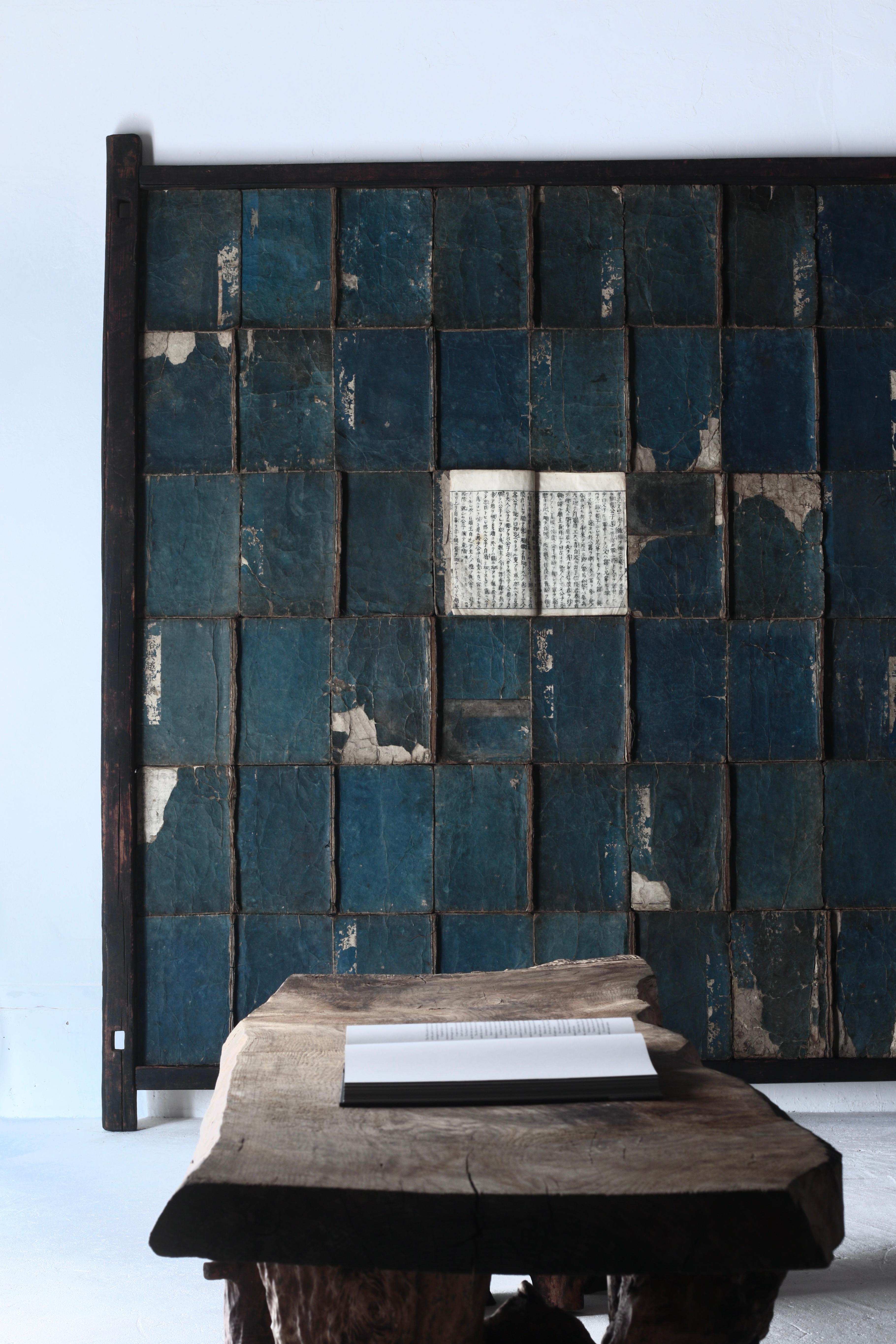 Japanese Antique Large Old Books Art / Wall Decoration Japanese Paper ...