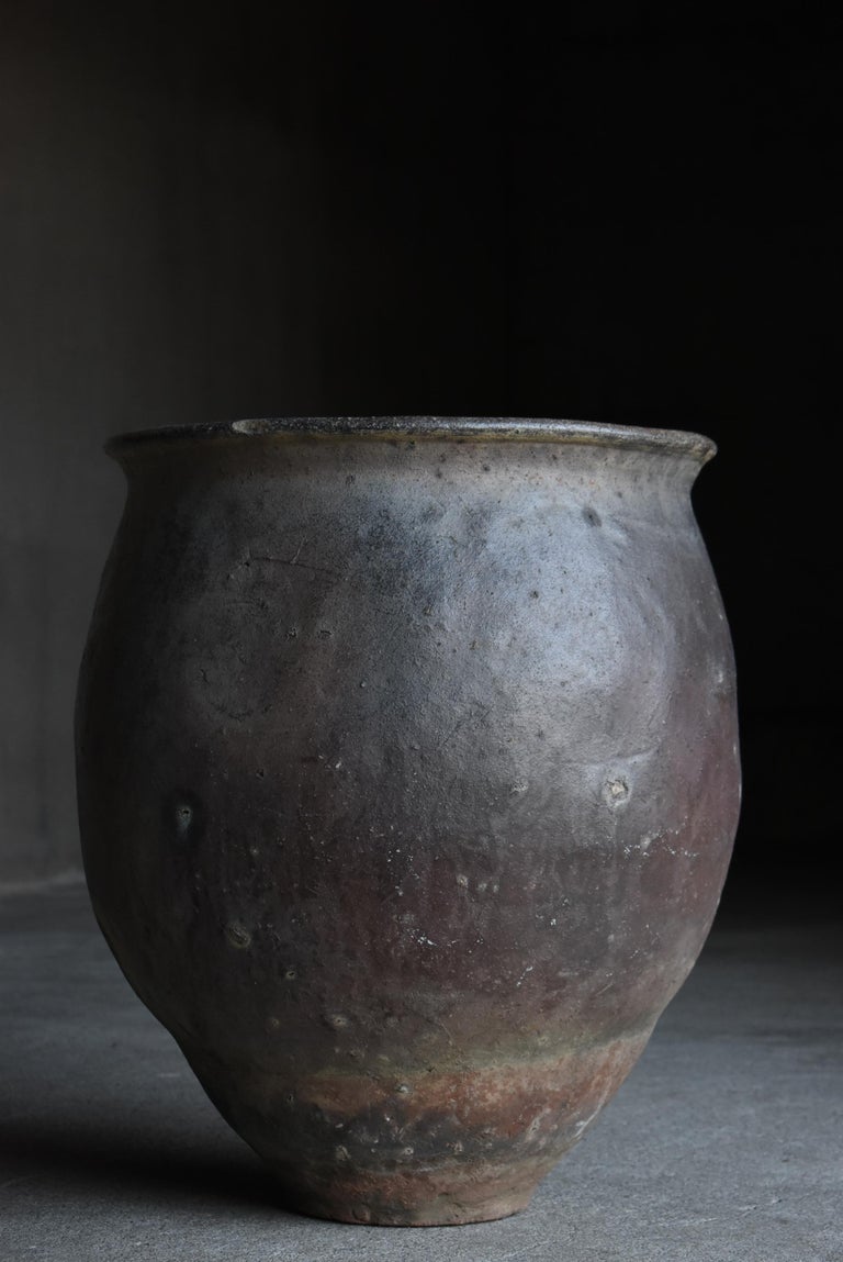 Japanese Antique Large Pottery Vase 1700s-1800s / Wabi Sabi Vessel ...