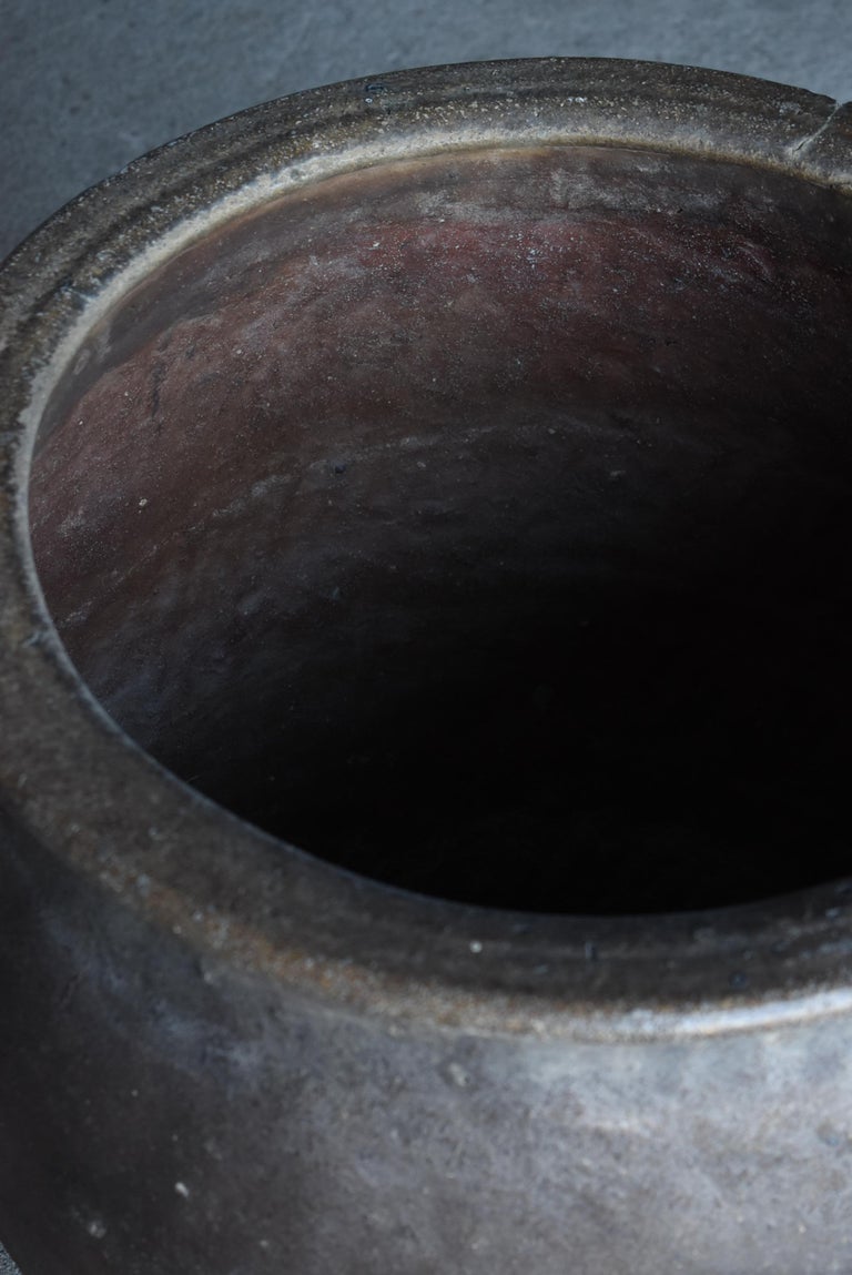 Japanese Antique Large Pottery Vase 1700s-1800s / Wabi Sabi Vessel ...