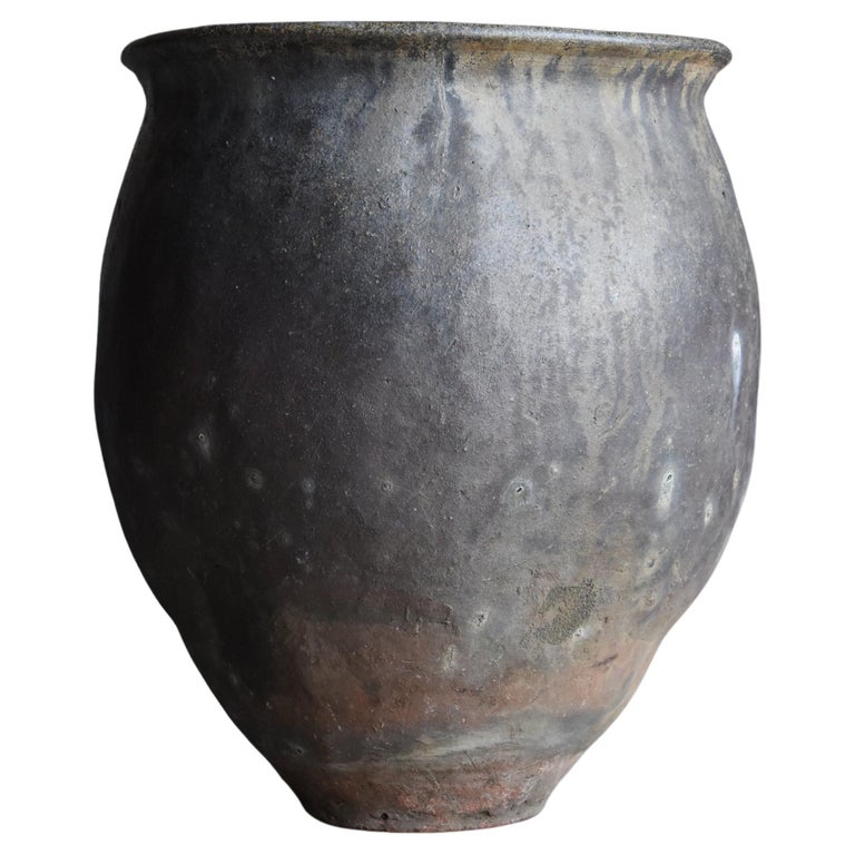 Japanese Antique Large Pottery Vase 1700s-1800s / Wabi Sabi Vessel ...