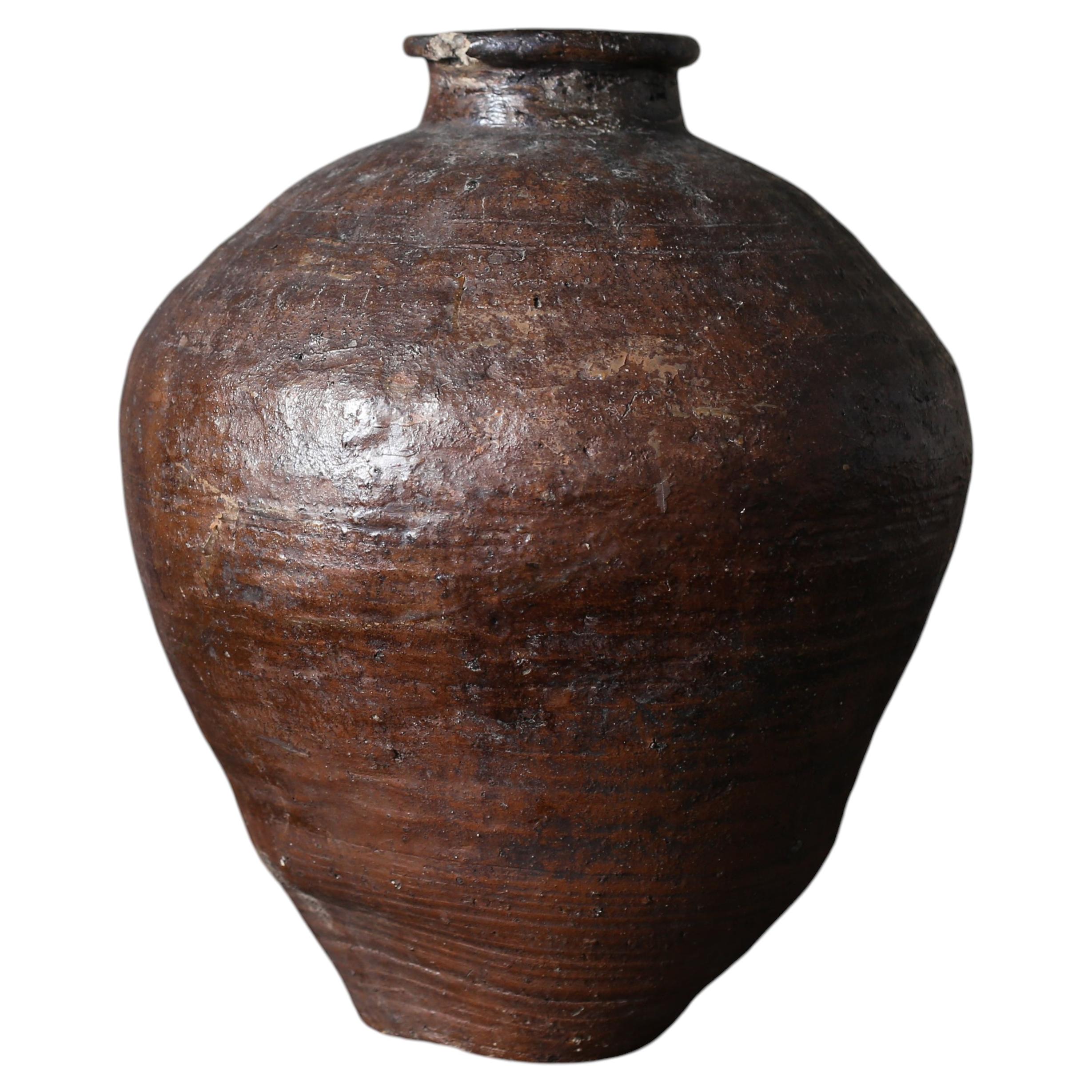 Japanese Antique Large Pottery Vase late 19th early 20th century / Wabi ...