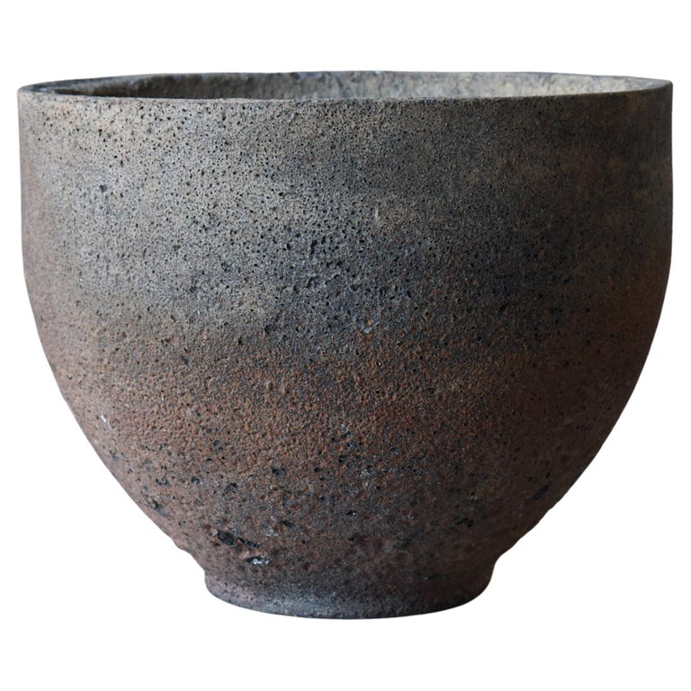 Japanese Antique Large Stone Pot 1860s-1920s/Flower Vase Vessel Tsubo ...