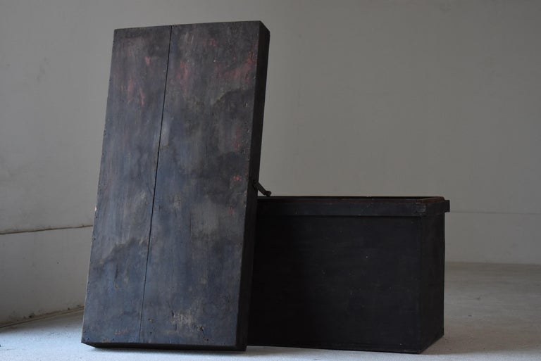 Japanese Antique Large Wooden Box 1850s-1900s/Sofa Table Coffee Table ...