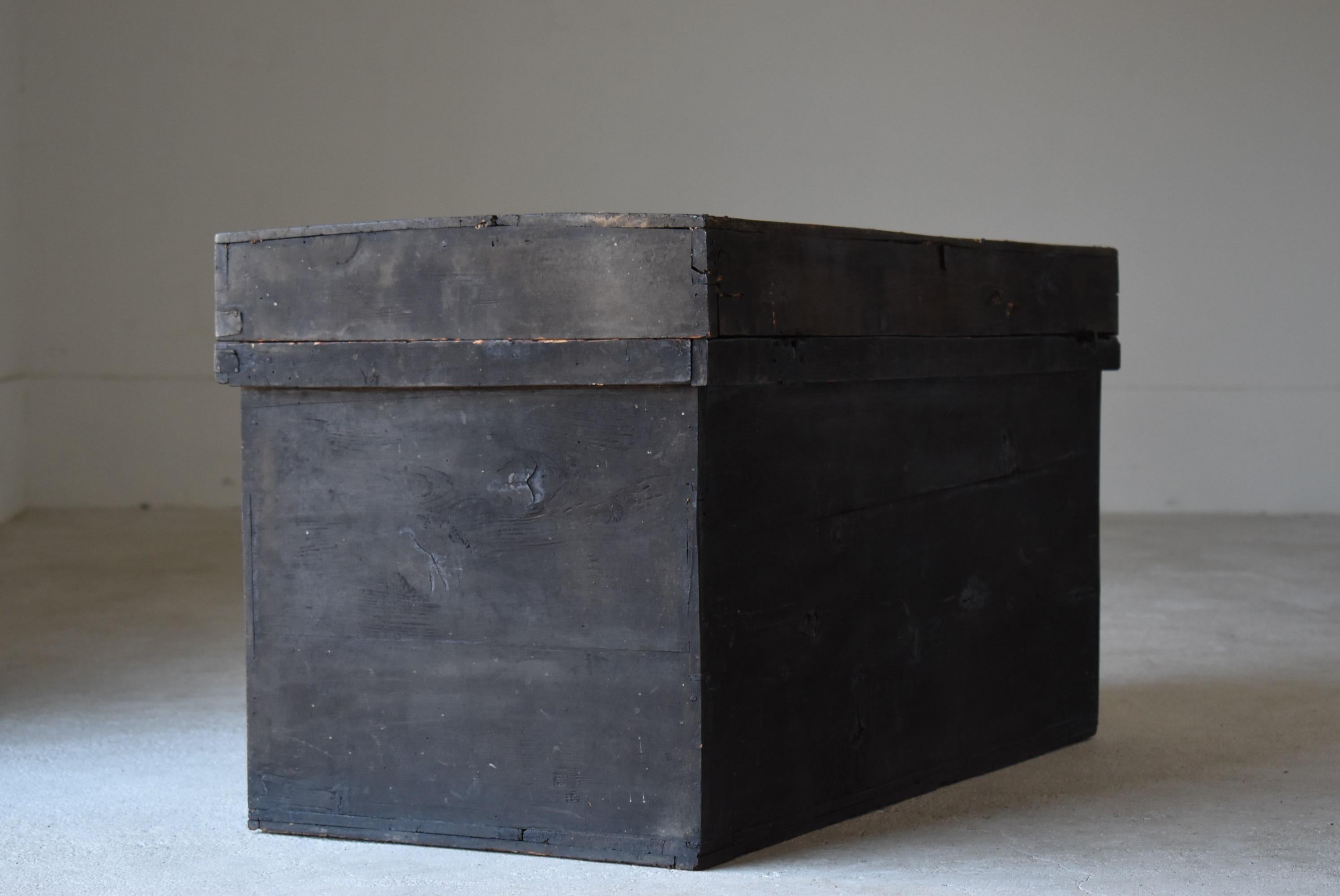 Japanese Antique Large Wooden Box 1850s-1900s/Sofa Table Coffee Table ...