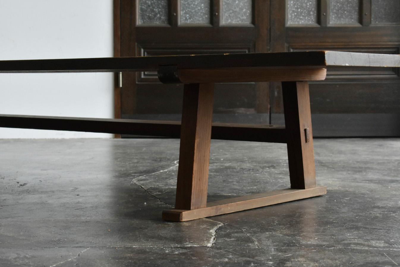 Japanese antique large wooden low table/1868-1920/cool long table ...