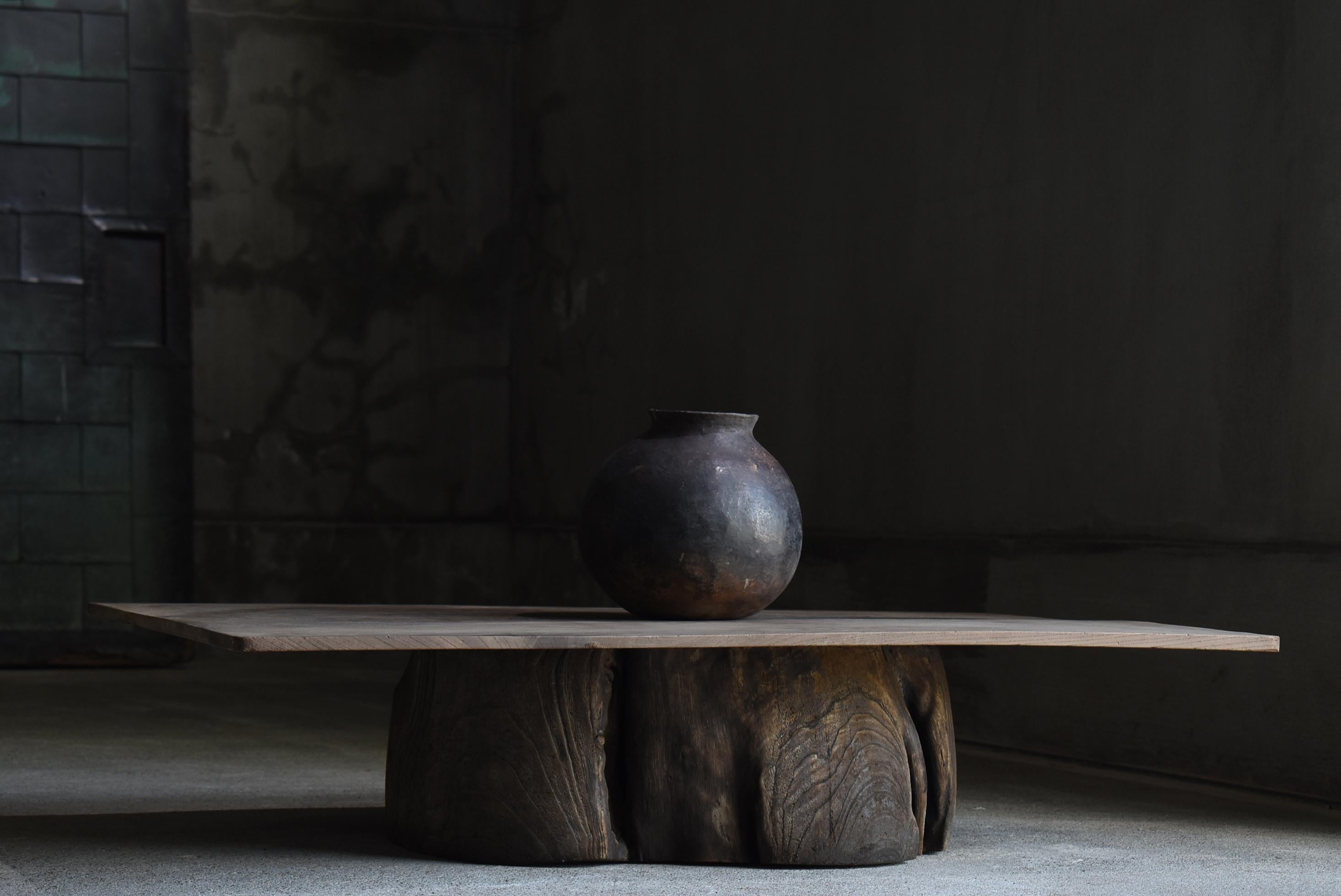 Japanese Antique Low Table 1860s-1900s / Sofa Table Primitive Wabi Sabi ...