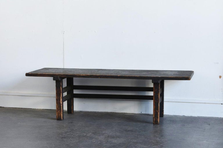 Japanese Antique Wooden Low Table / Edo Period 1800s / Wabi-Sabi ...