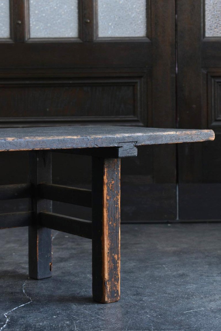 Japanese Antique Wooden Low Table / Edo Period 1800s / Wabi-Sabi ...