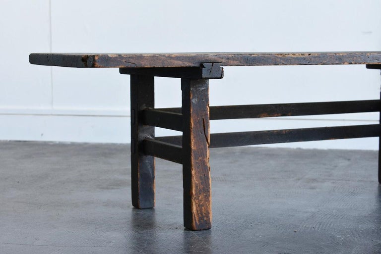 Japanese Antique Wooden Low Table / Edo Period 1800s / Wabi-Sabi ...