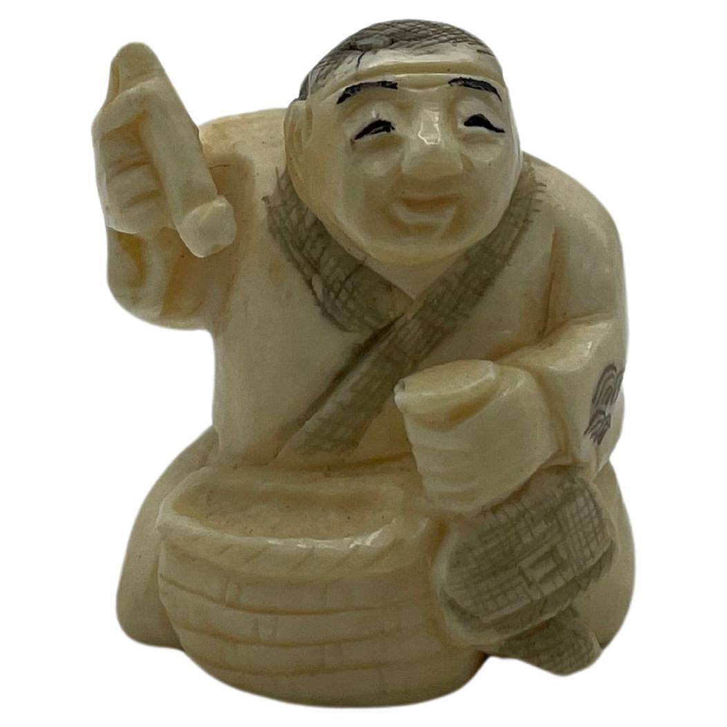 Japanese Antique Netsuke Charm Taisho era 1920s For Sale at 1stDibs