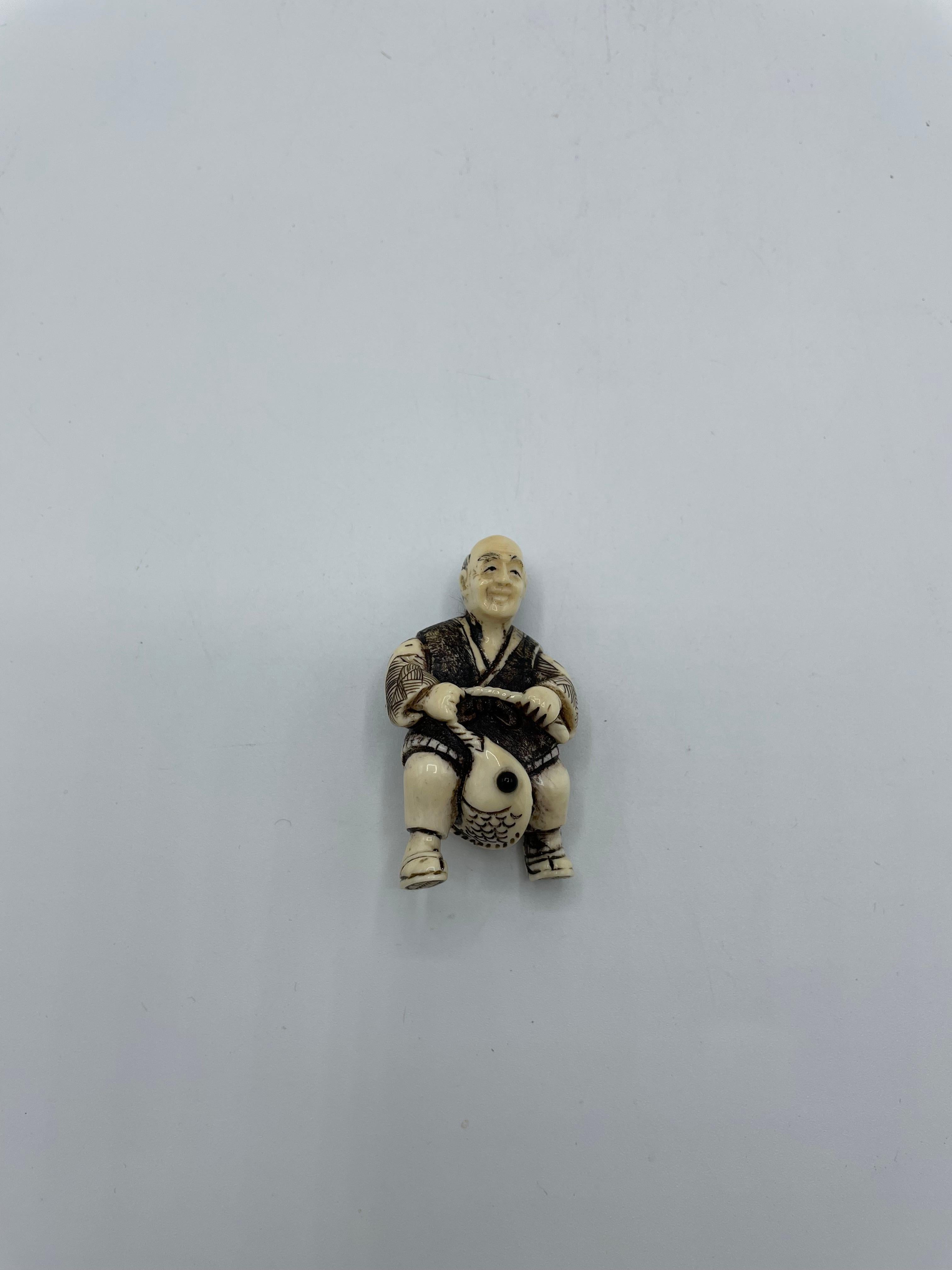 Japanese Antique Netsuke Charm Taisho era 1920s For Sale at 1stDibs