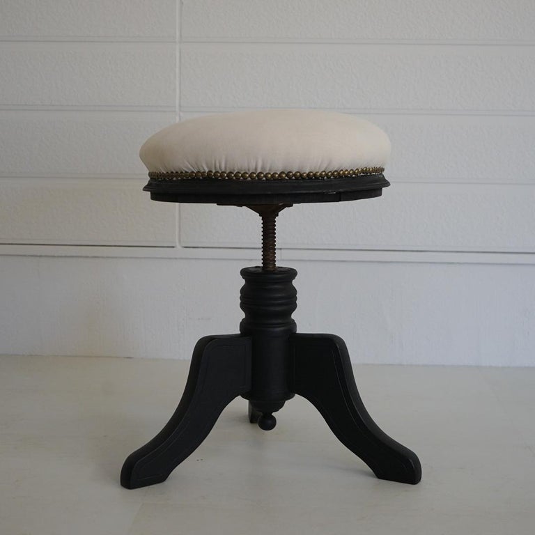 Japanese Antique Old Stool Chair Piano Stool Swivel Stool For Sale at ...