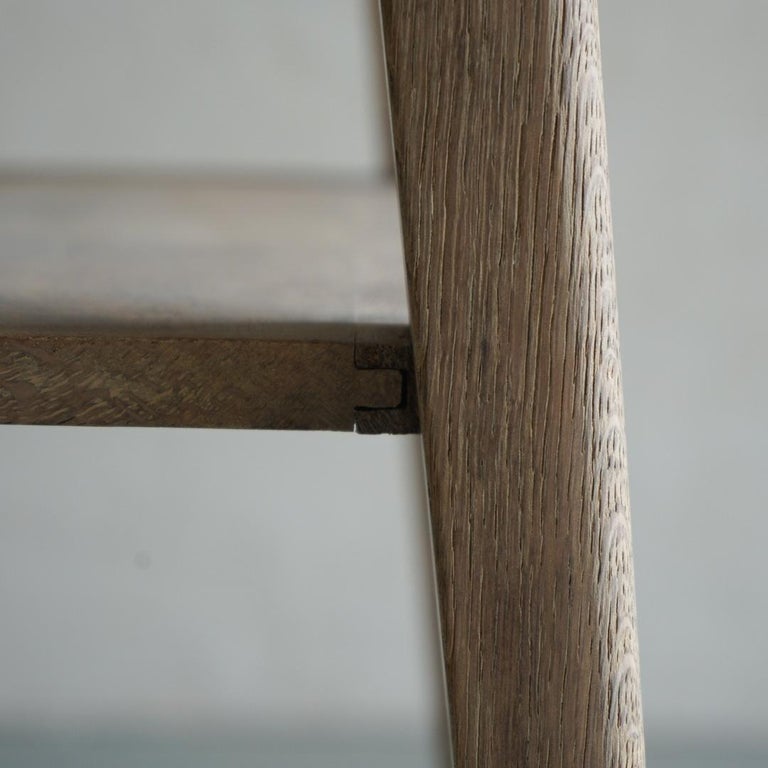 Japanese Antique Old Table Desk Oak Wood Primitive For Sale at 1stDibs
