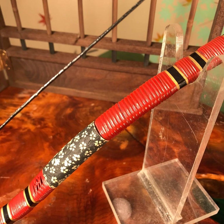 Japanese Antique Pair of Samurai Bow with Ten Arrows Meiji Period, 19th ...