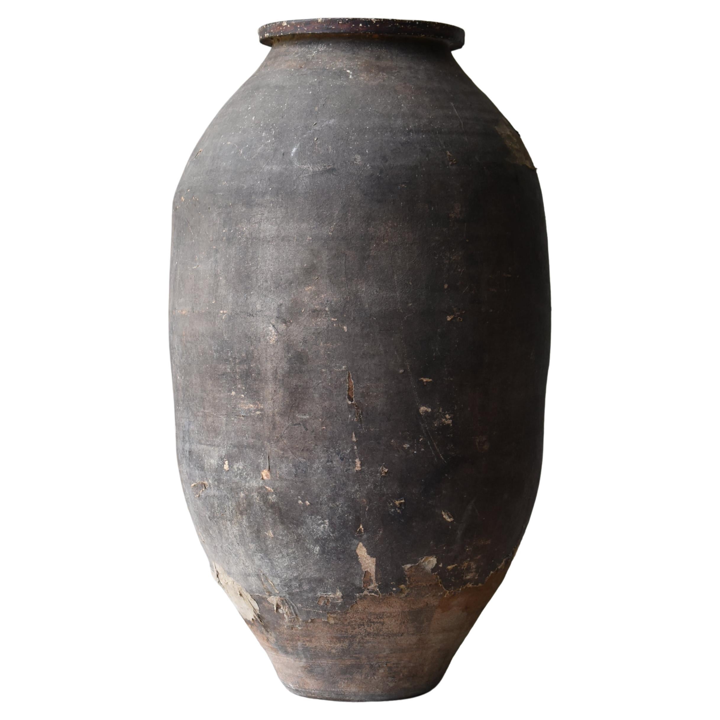 Japanese Old Pottery 1860s-1920s/Antique Flower Vase Vessel Jar ...