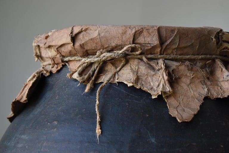 Japanese Antique Paper-Covered Pottery 1860s-1900s /Flower Vase ...