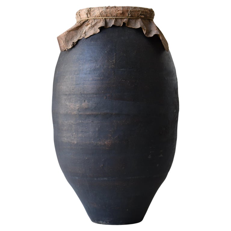 Japanese Antique Paper-Covered Pottery 1860s-1900s /Flower Vase ...