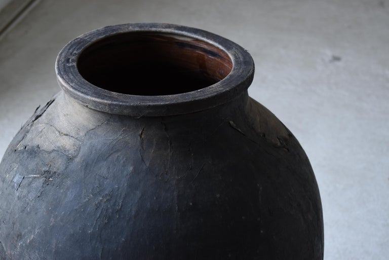 Japanese Antique Paper-Covered Pottery 1860s-1900s /Tsubo Vessel Flower ...