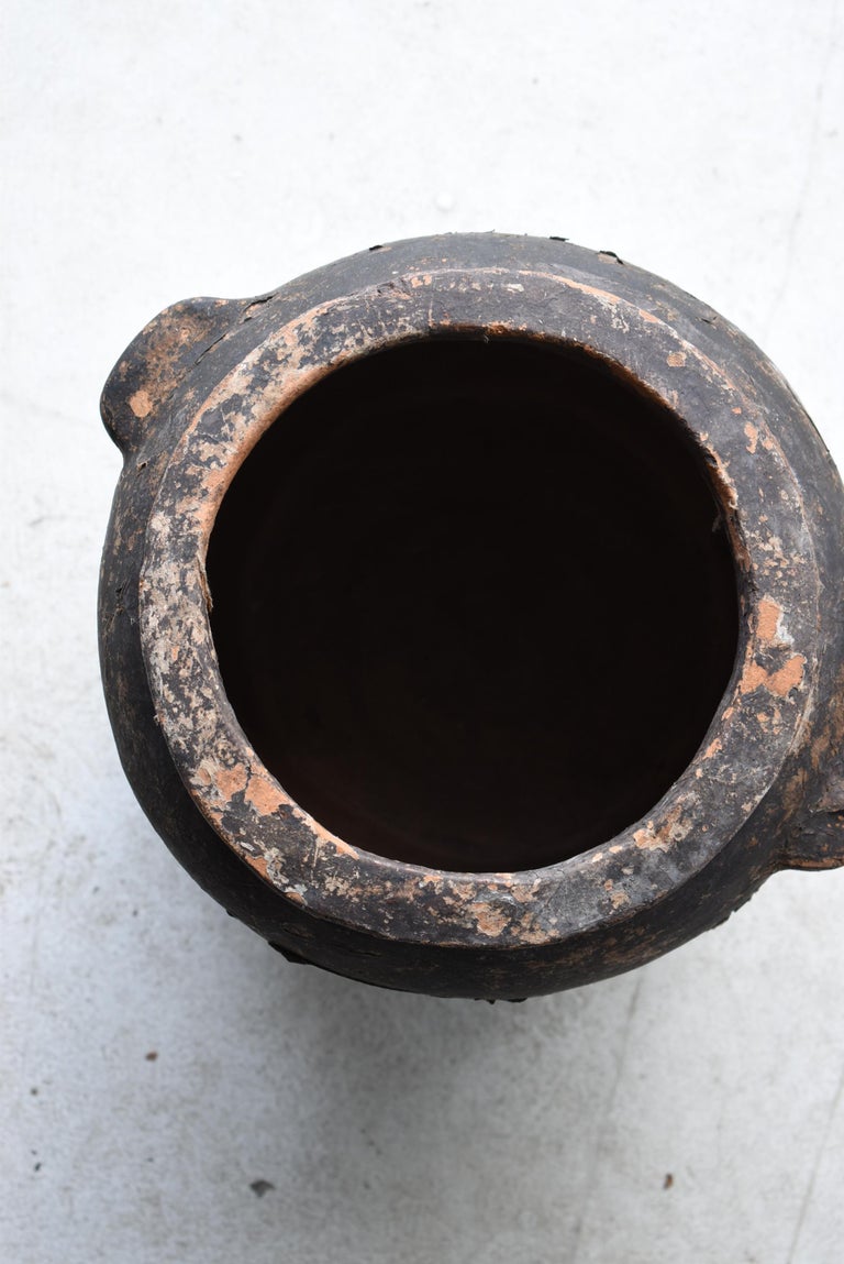 Japanese Antique Paper-Covered Pottery Jar 1800s-1860s / Flower Vase ...