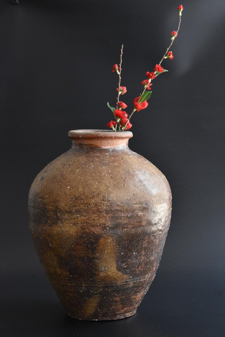 Japanese Antique Pot "Shigaraki Ware" / 16th -17th Century / Edo Period ...