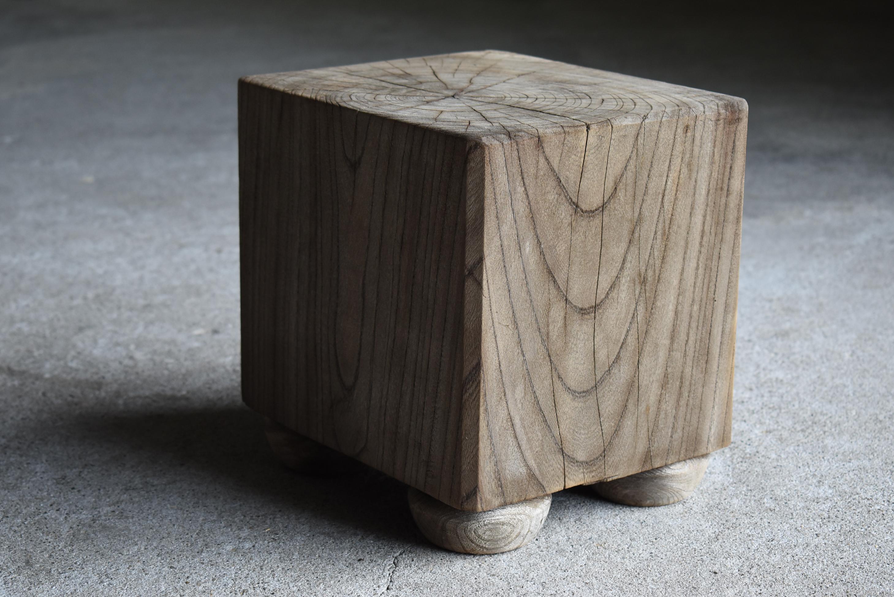 Japanese Antique Primitive Stool 1900s-1940s / Side Table Wabi Sabi For ...