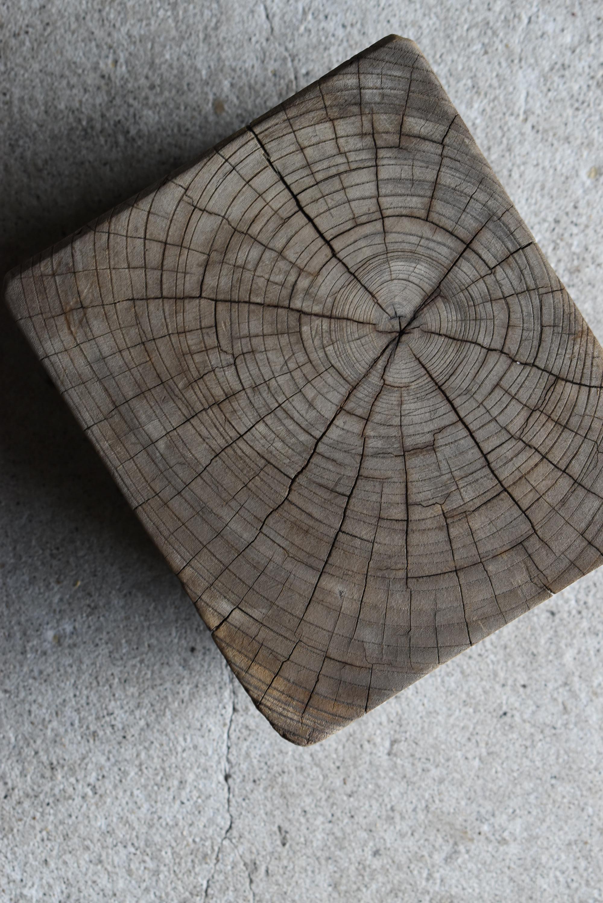 Japanese Antique Primitive Stool 1900s-1940s / Side Table Wabi Sabi For Sale at 1stDibs