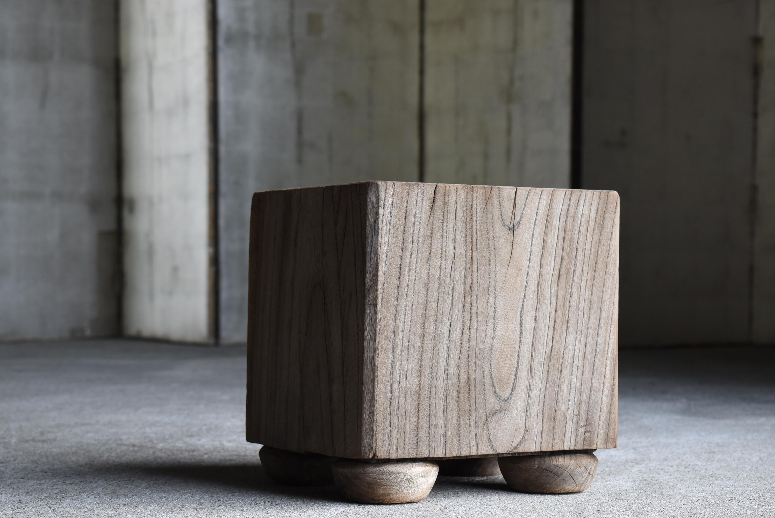 Japanese Antique Primitive Stool 1900s-1940s / Side Table Wabi Sabi For ...