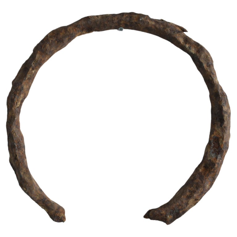 Japanese Antique iron ring Object/Wall Hanging Decoration/Excavated ...