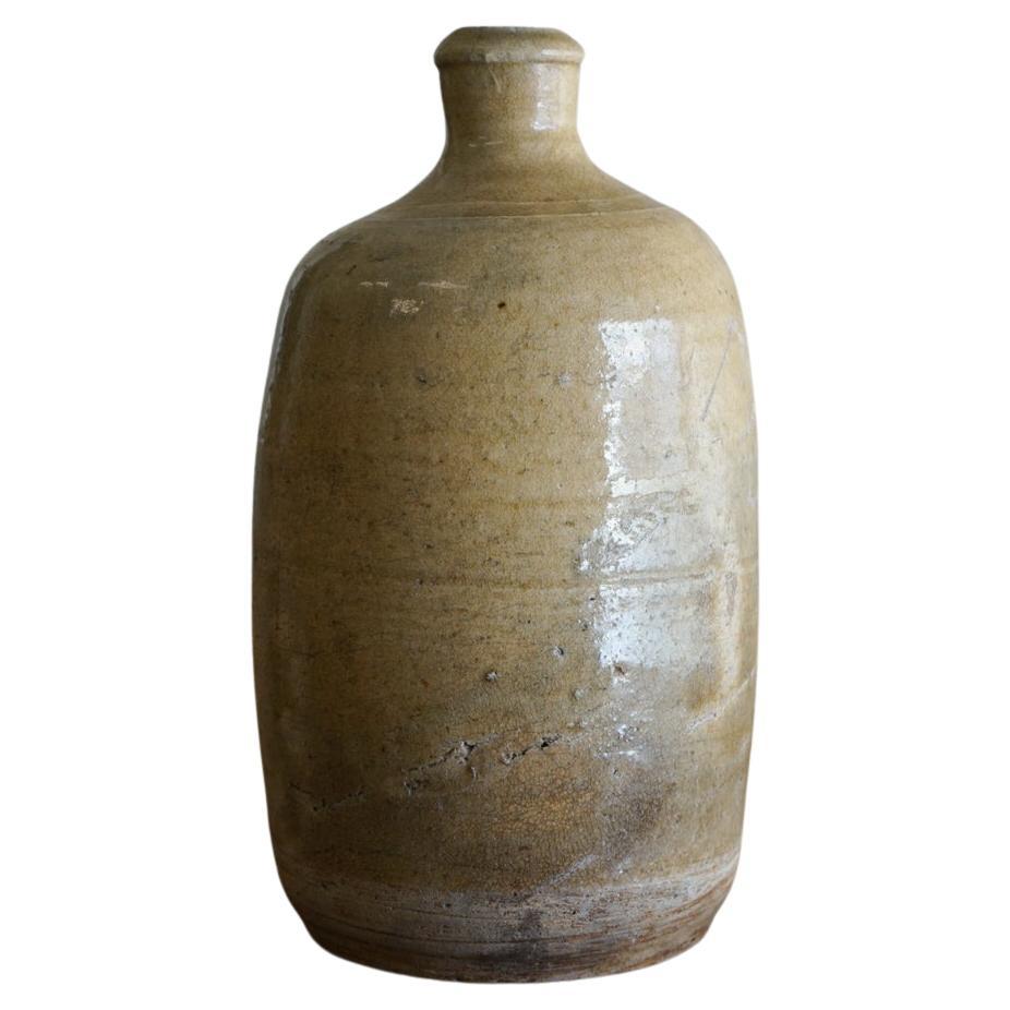 Japanese Antique Sake bottle Pottery Seto ware Edo era For Sale at 1stDibs