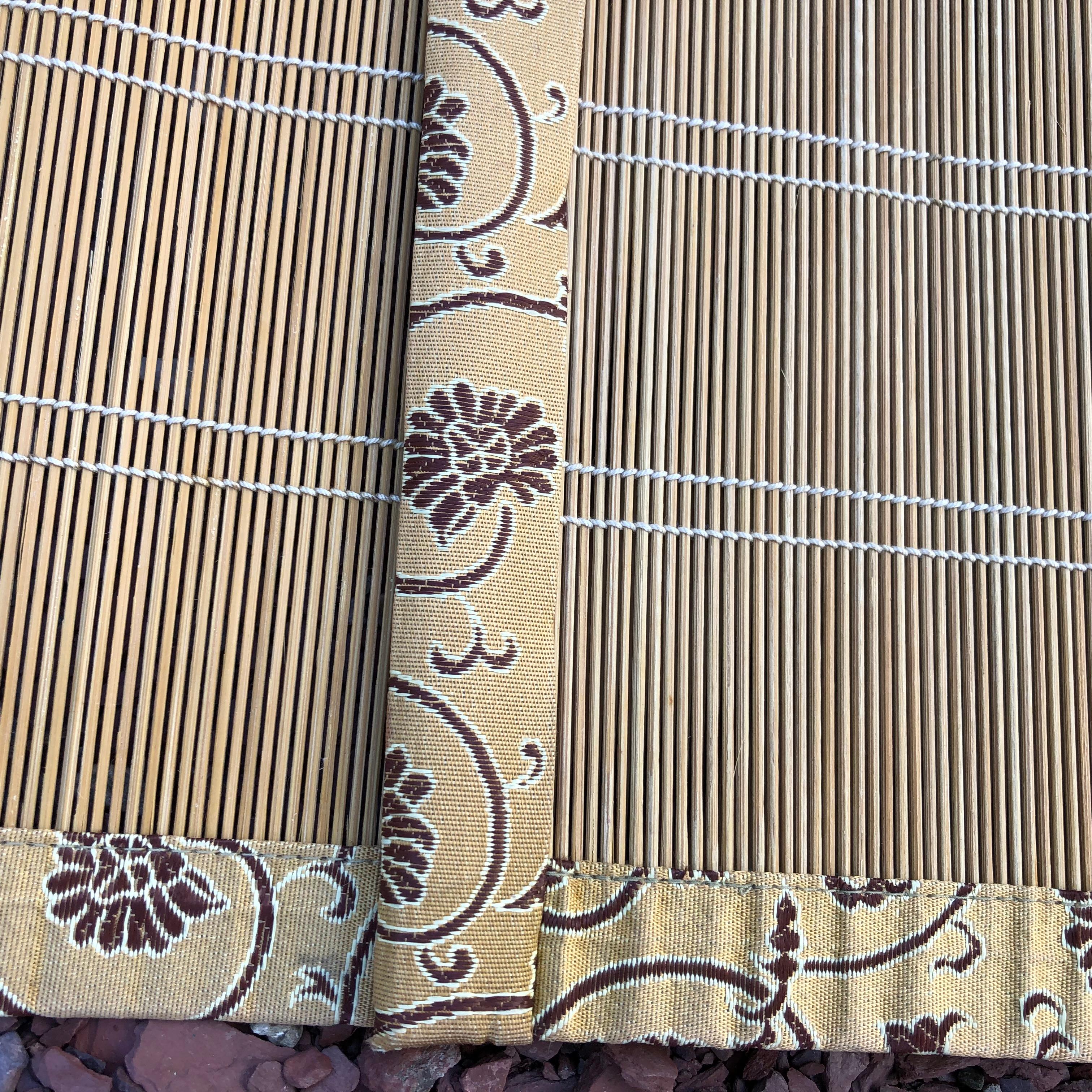 Japanese Set Four Silk and Bamboo Blinds or Screens "Sudare" Best ...