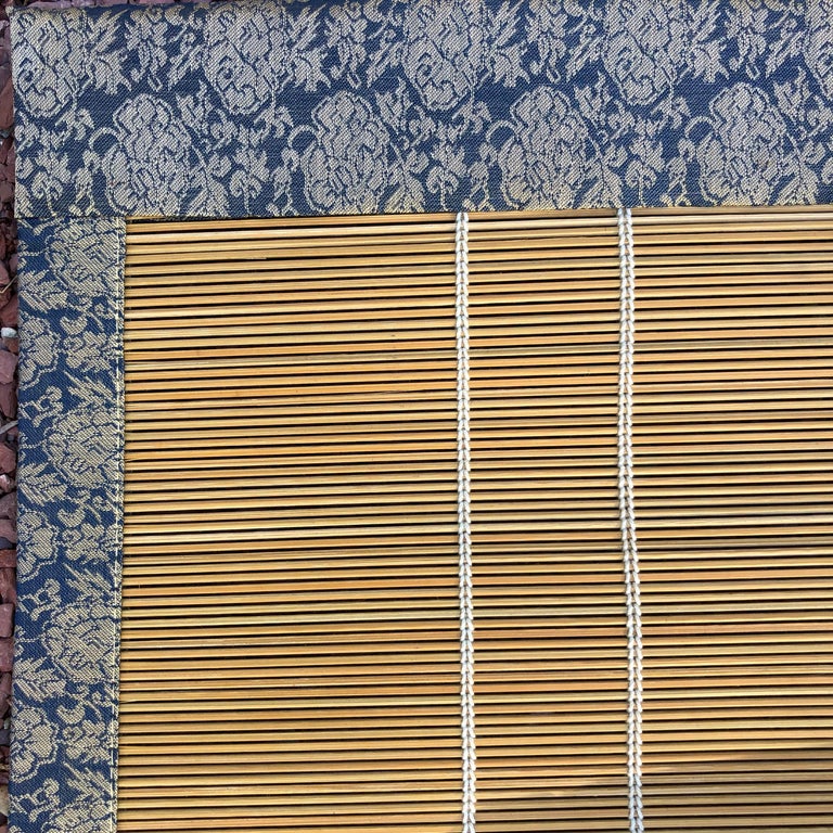 Japanese Antique Set Three Silk and Bamboo Blinds or Screens "Sudare ...