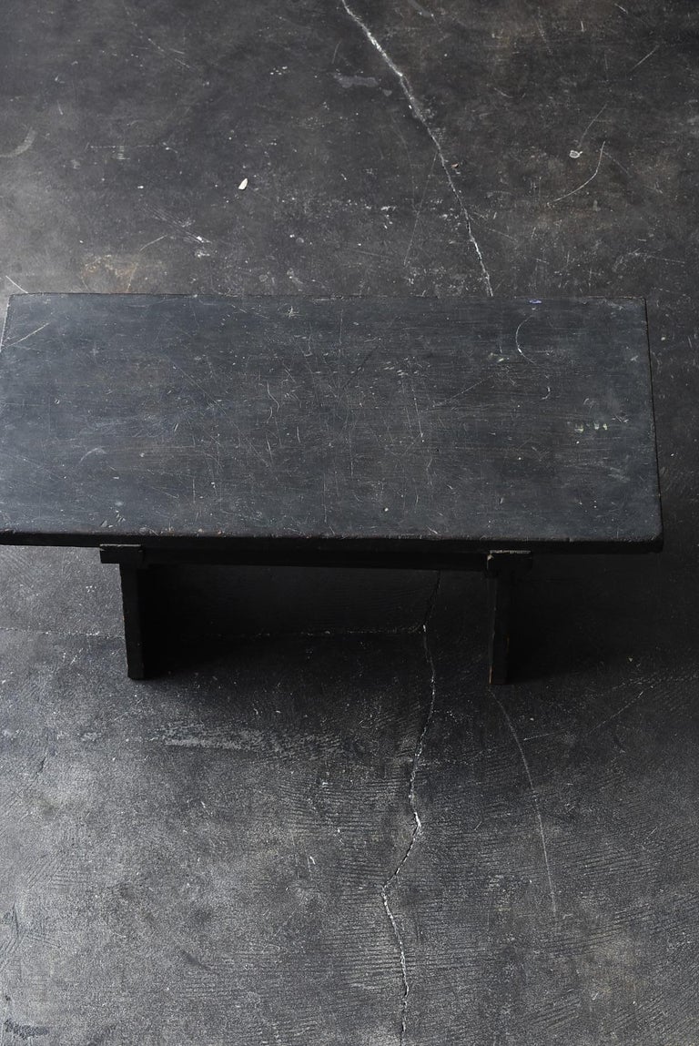 Japanese Antique Small Black Desk / Edo Period Low Table / Coffee Table ...