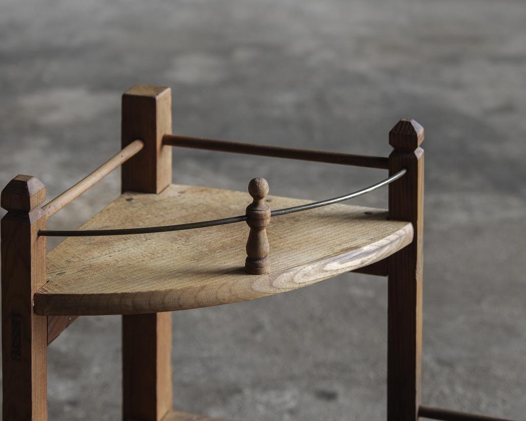 Japanese Antique Small Corner Shelf Display Stand Taisho Period Early ...