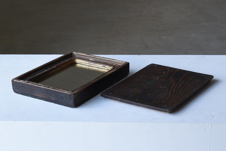 Japanese Antique Small Mirror 1860s-1900s / Wabi Sabi Object Wall ...