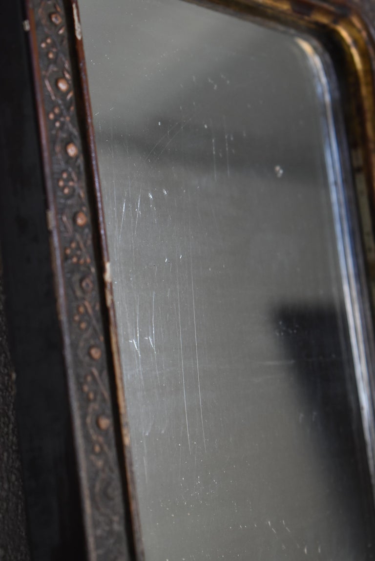 Japanese Antique Small Mirror 1860s-1900s / Wabi Sabi Object Wall ...